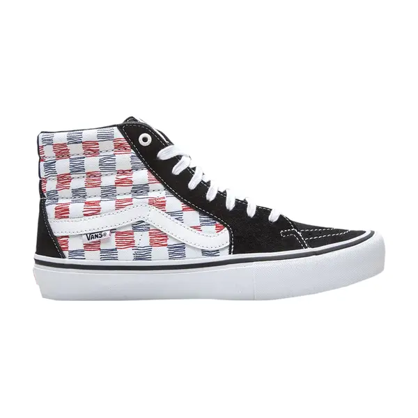 VANS Sk8-hi Pro Sketch Checkerboard - Black