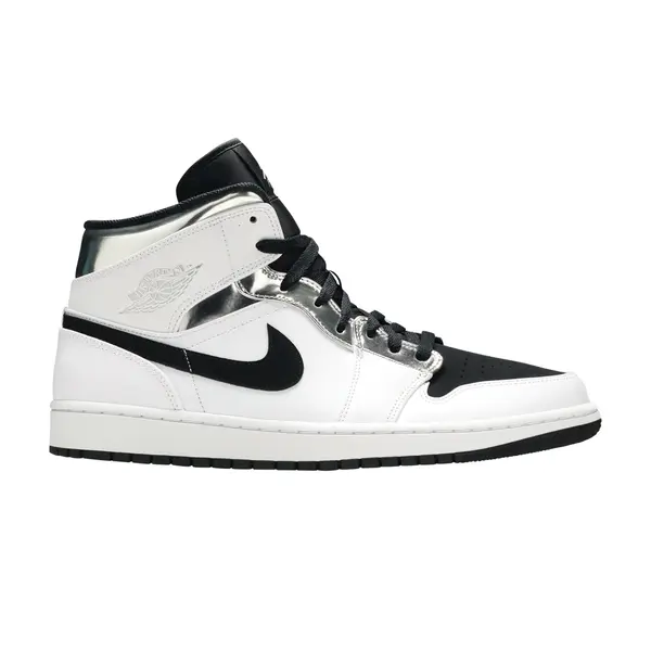 JORDAN 1 Mid High-top Sneakers - Silver