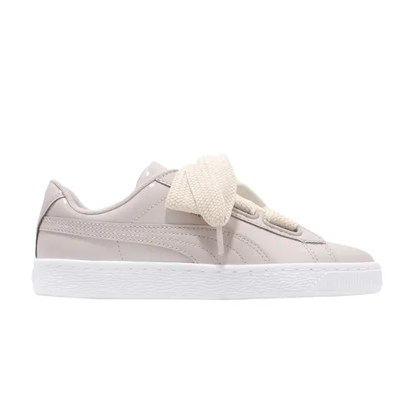 PUMA Basket Heart Patent Sneakers - Tan