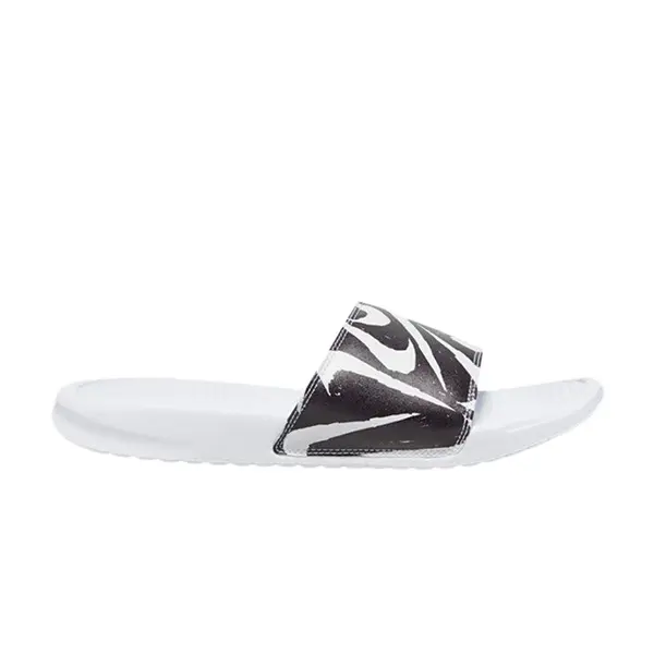 Nike Benassi Jdi Print Slides - White