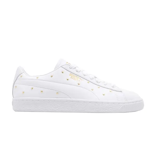 PUMA Basket Studded Sneakers - White
