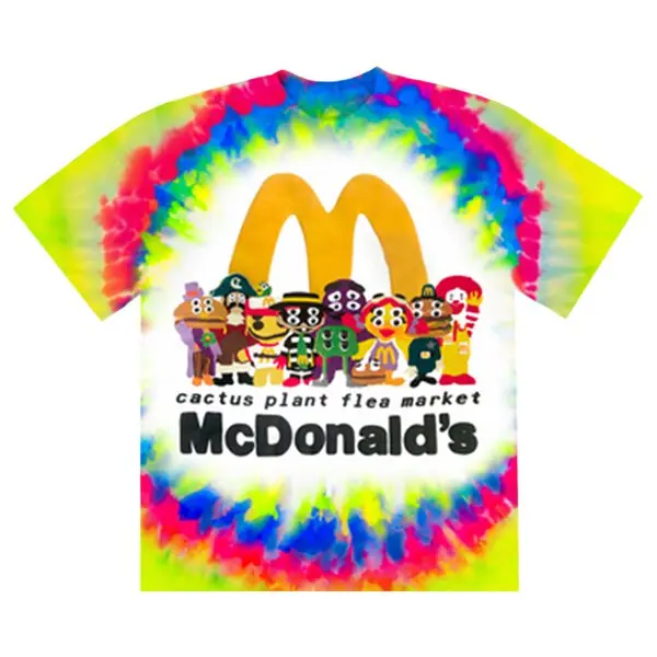 CACTUS PLANT FLEA MARKET X Mcdonald's Cactus Buddy! And Friends Tee 'custom Tie-dye - Multicolor