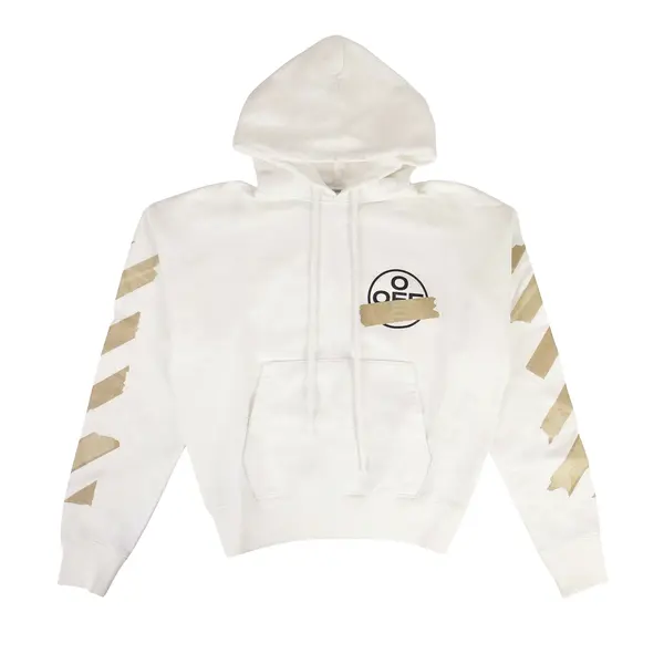 Off-White Tape Arrows Over Hoodie - White