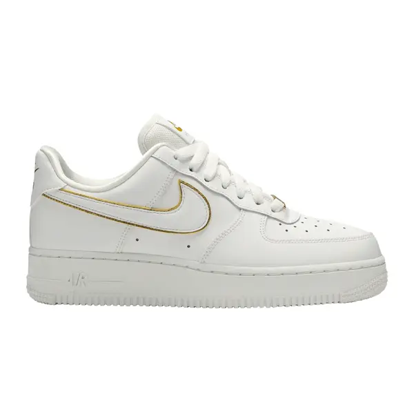 Nike Force 1 07 Ess 'metallic Gold' Sneakers - White