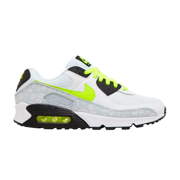 Nike Max 90 Reflective Logo Sneakers - White