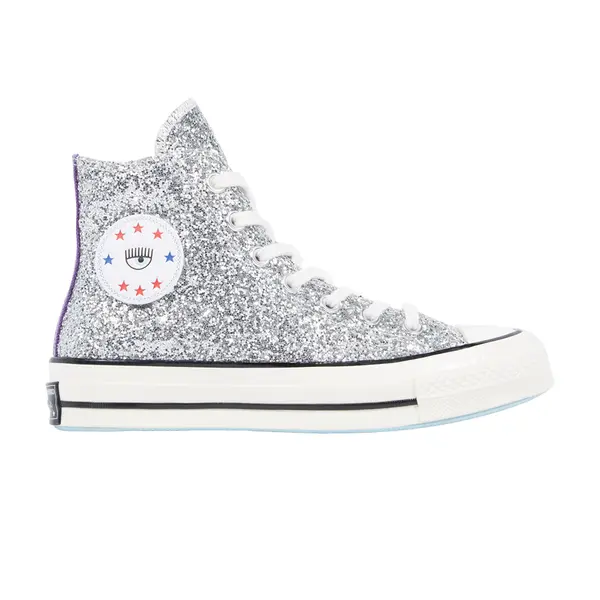 CONVERSE Chiara X Chuck 70 High Glitter Sneakers - Silver