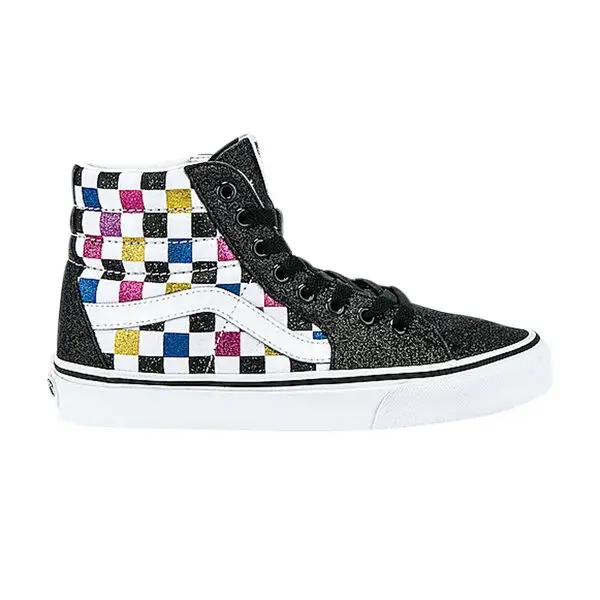 VANS Sk8-hi Glitter Checkerboard Sneakers - Multicolor