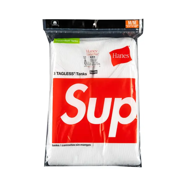 Supreme X Hanes Tagless Tank Tops - White