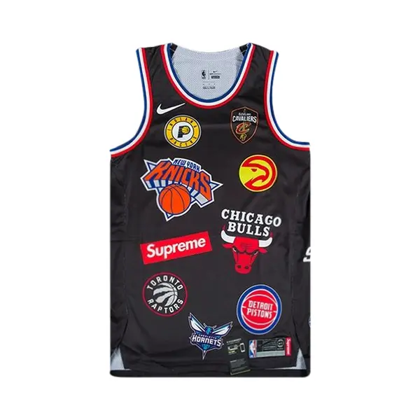 Supreme X Nike X Nba Teams Authentic Jersey - Black