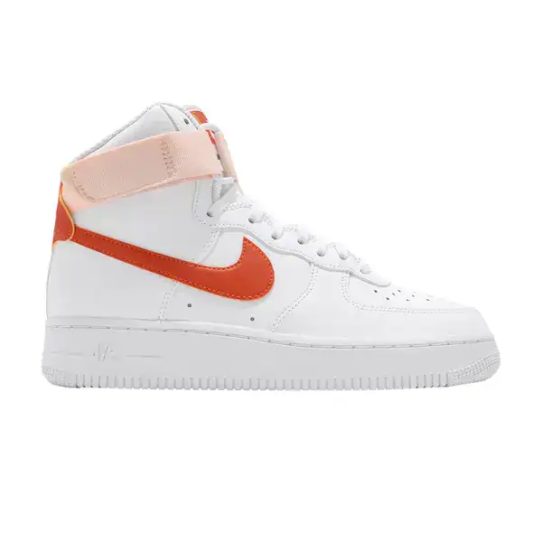 Nike Wmns Air Force 1 High ' Orange Pearl - White | Editorialist