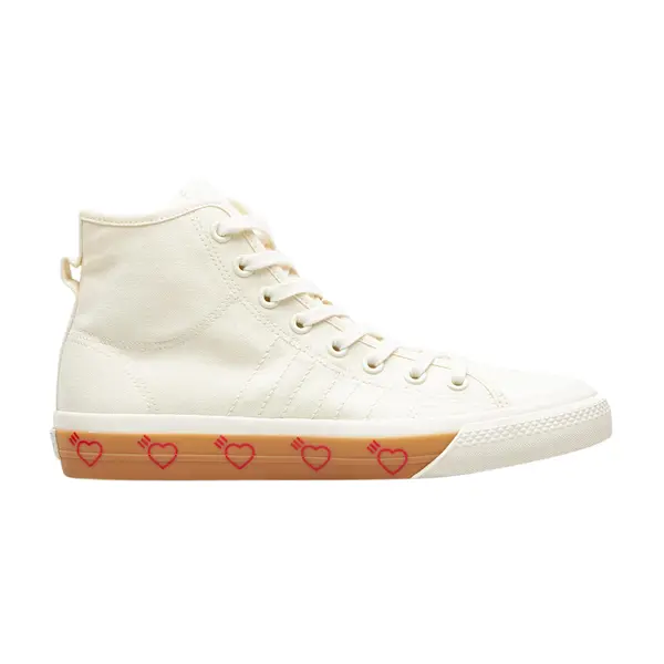 Adidas Human Made X Nizza High Sneakers - Cream