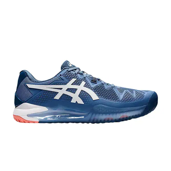 Asics Gel Resolution 8 2e Wide ' Harmony - Blue | Editorialist