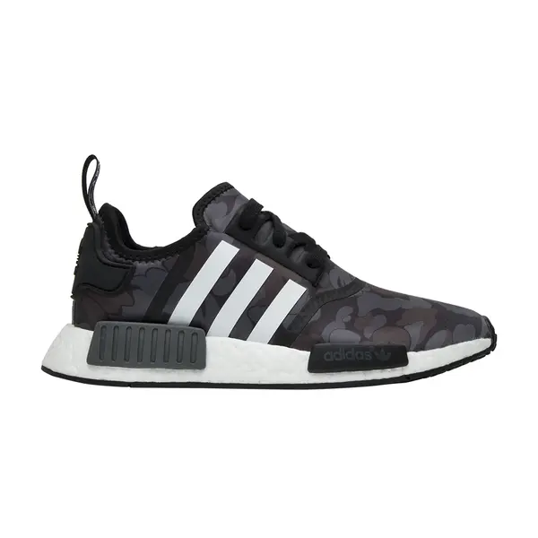 Adidas A Bathing Ape X Nmd_r1 Sneakers - Black