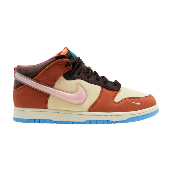 Nike X Social Status Dunk Mid 'chocolate Milk' Sneakers - Brown