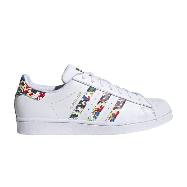 Adidas Superstar Splatter Sneakers - White