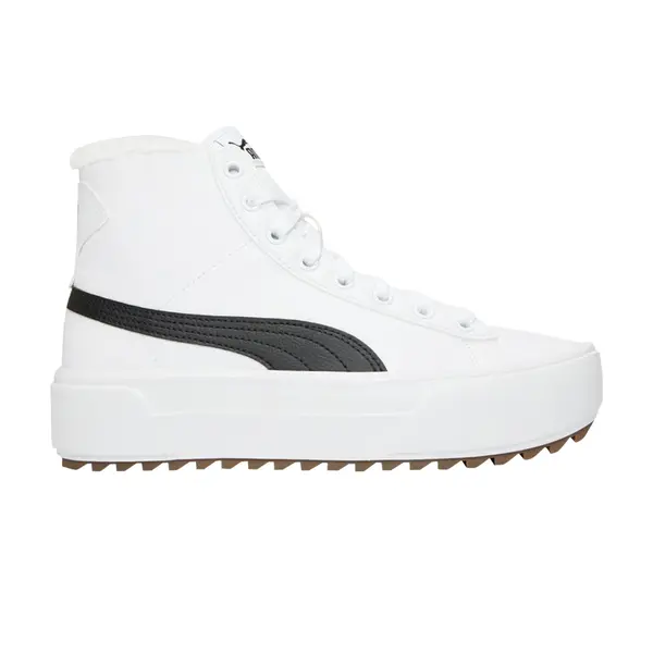 PUMA Wmns Kaia Mid Fur Sneakers - White