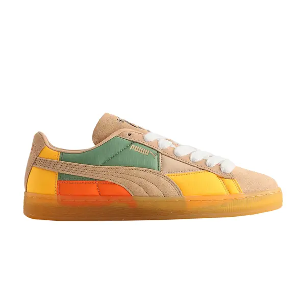 PUMA Black Fives X Suede Quilted Patchwork Sneakers