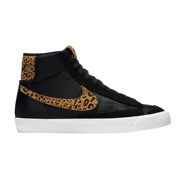 Nike Blazer Mid '77 Leopard Print Sneakers - Black