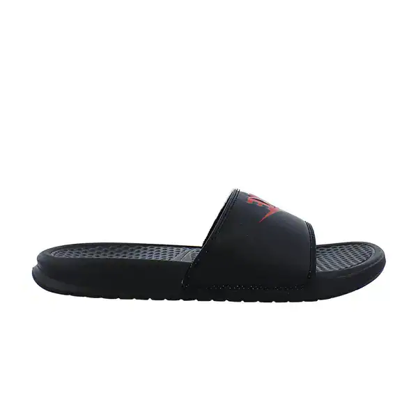 Nike Benassi Jdi 'black Game - Red | Editorialist