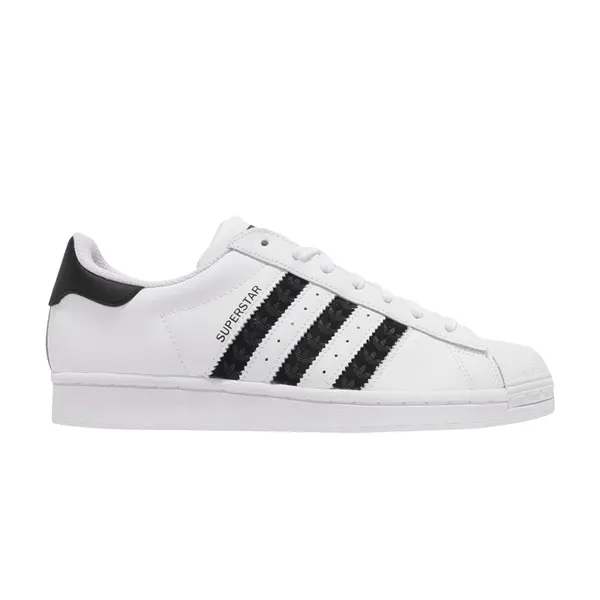Adidas Superstar Logo Stripes - White