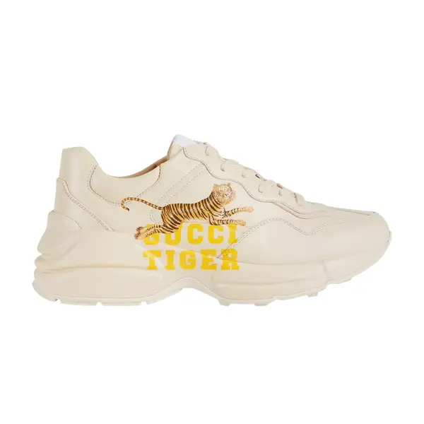 Gucci Rhyton Tiger Sneakers - Cream