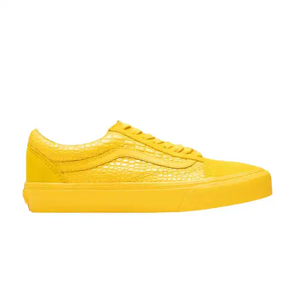 VANS Old Skool Vlt Lx 'croc Skin Lemon Chrome - Yellow | Editorialist