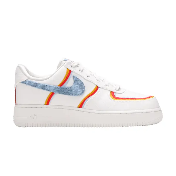 Nike Force 1 Low Sneakers With Denim Swoosh