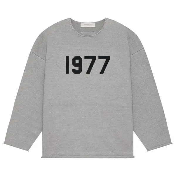 Fear Of God Raw Edge Sweater - Grey