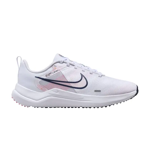 Nike Downshifter Premium Floral Watercolor Sneakers - White