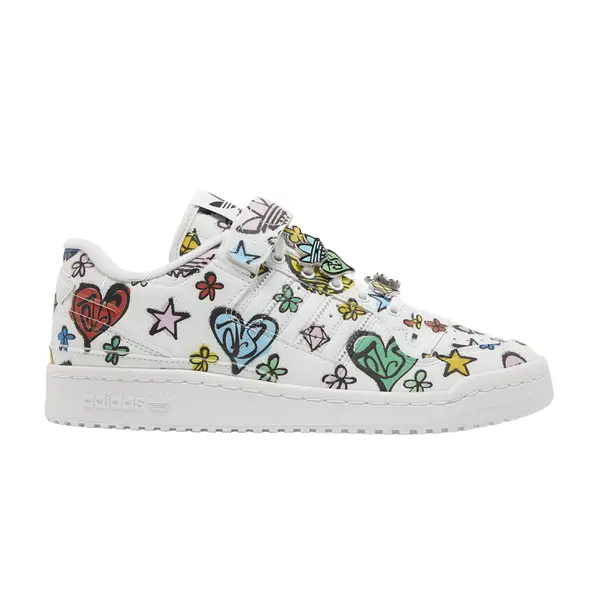 Adidas Jeremy Scott X Forum 84 Low 'monogram' Sneakers - White
