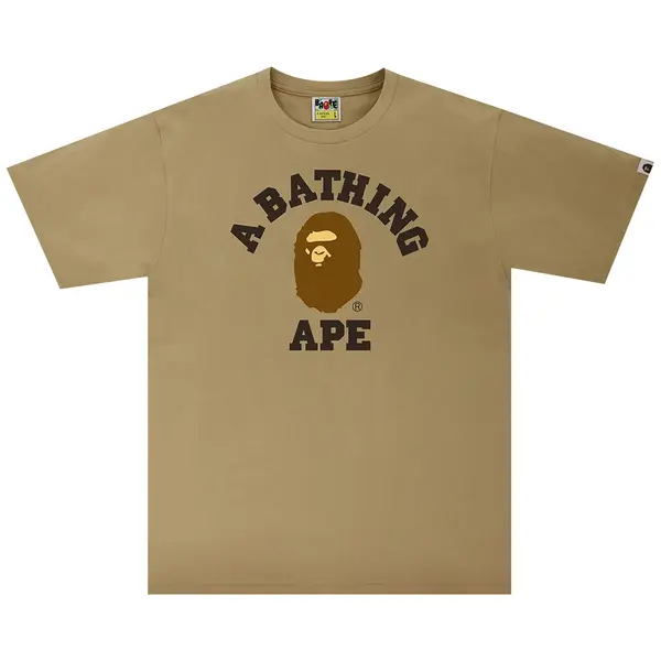 BAPE College Tee 'beige - Tan