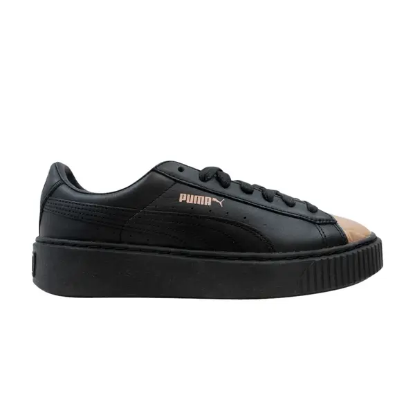 PUMA Basket Platform Metallic Sneakers - Black