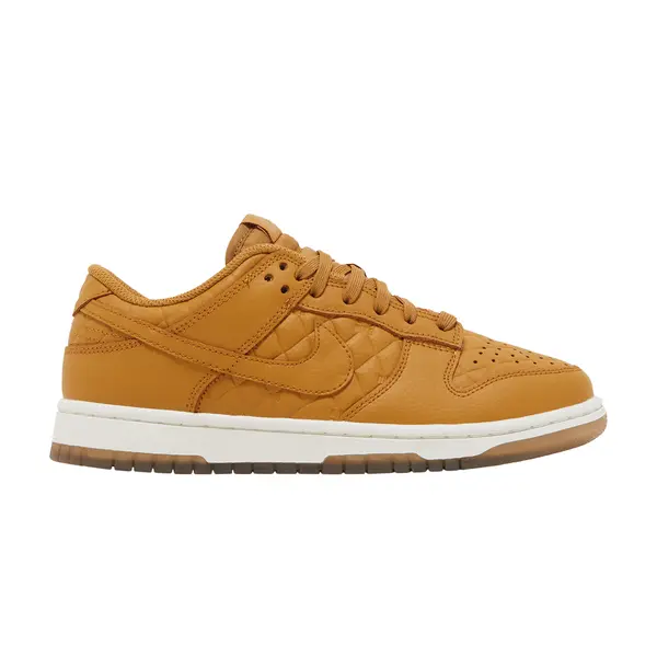 Nike Dunk Low 'quilted Wheat' Sneakers - Tan