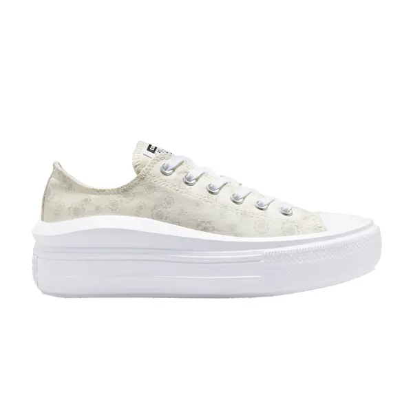 CONVERSE Chuck Taylor All Star Move Platform Low Tonal Floral Sneakers - White