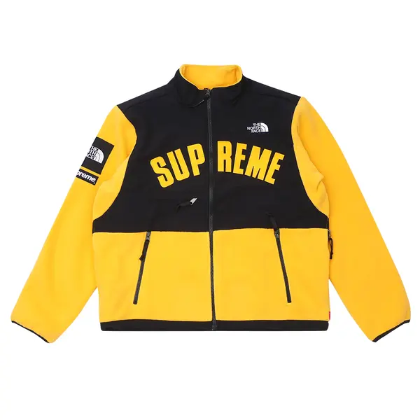 Supreme X The North Face Arc Logo Denali Fleece Jacket - Yellow
