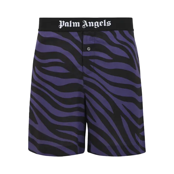 Palm Angels Zebra Print Easy Shorts