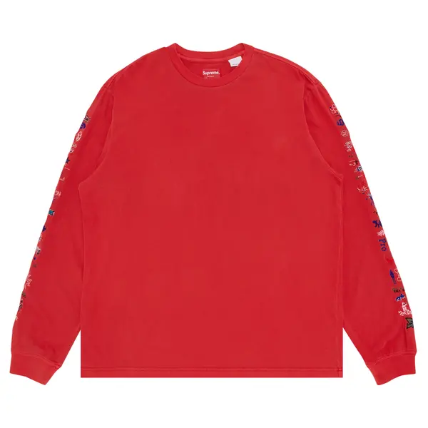 Supreme Aoi Icons Long-sleeve Top - Red