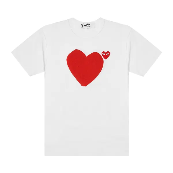 Play Comme Des Garcon Red Emblem T-shirt