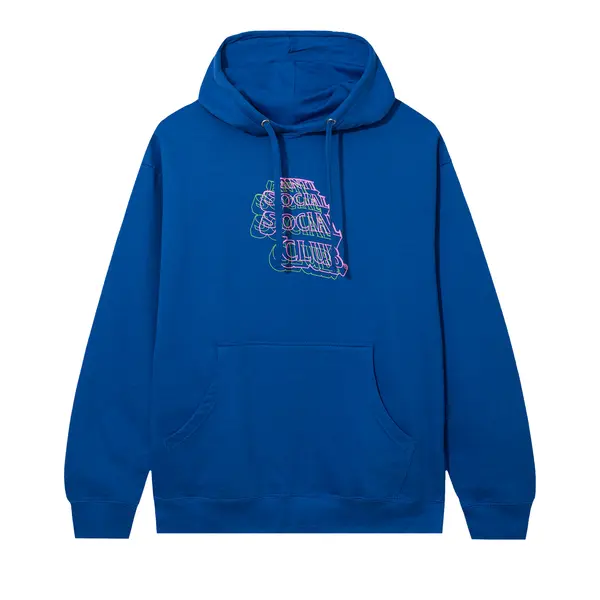 ANTI SOCIAL SOCIAL CLUB Neon Lights And A Lot Of Rain Hoodie - Blue