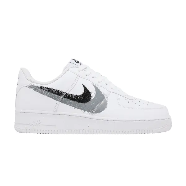 Nike Air Force 1 '07 'spray Paint Swoosh' Sneakers - White