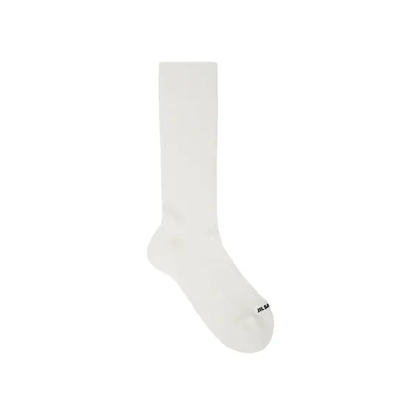JIL SANDER Logo Socks - White