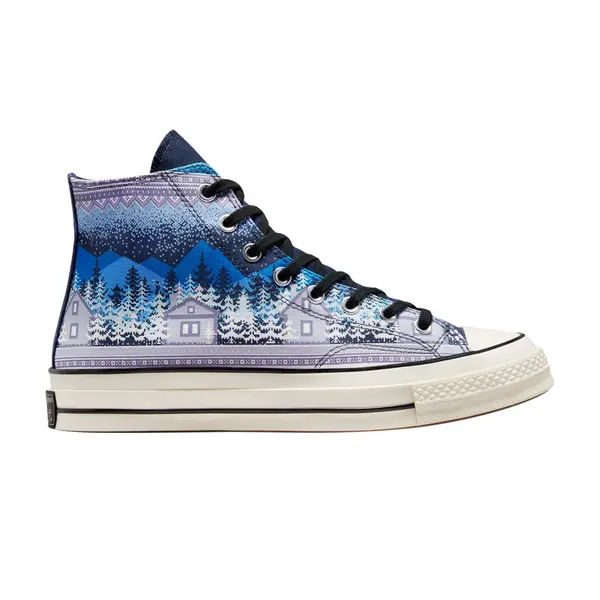 CONVERSE Chuck 70 High Holiday Sweater - Blue