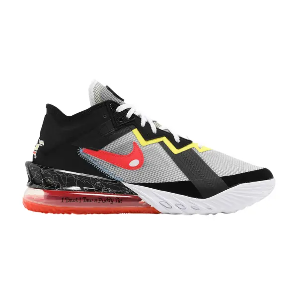 Nike Space Jam X Lebron 18 Low Ep 'sylvester X Tweety' Sneakers - Grey