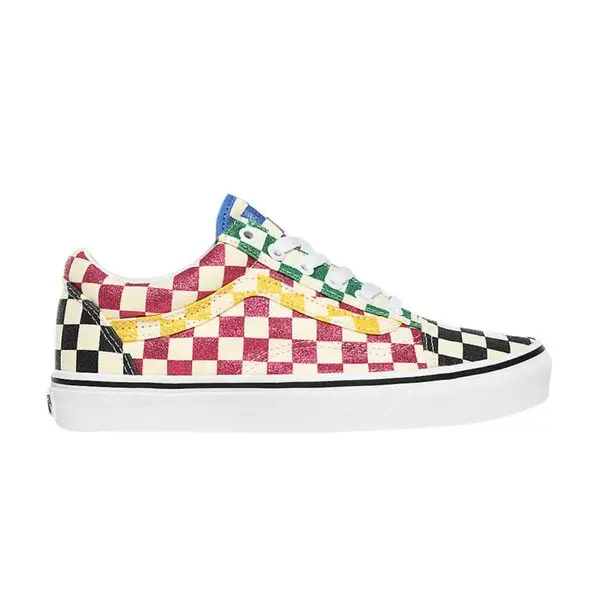 VANS Old Skool Glitter Check Sneakers - Multicolor