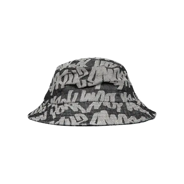 Supreme Fat Tip Jacquard Denim Crusher - Black