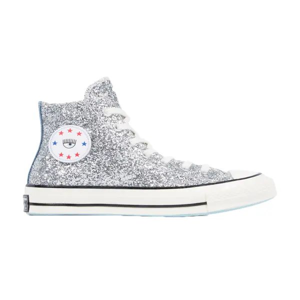 CONVERSE Chiara X Chuck 70 High Glitter Sneakers - Silver