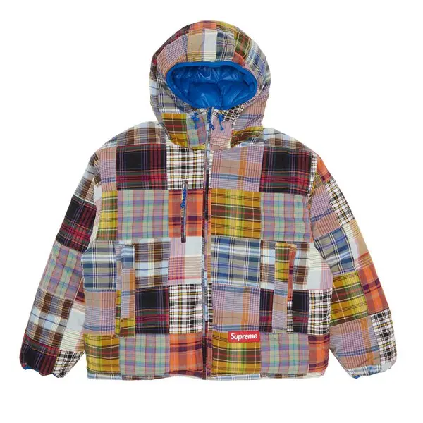 Supreme Madras Reversible Windstopper Puffer Jacket - Multicolor