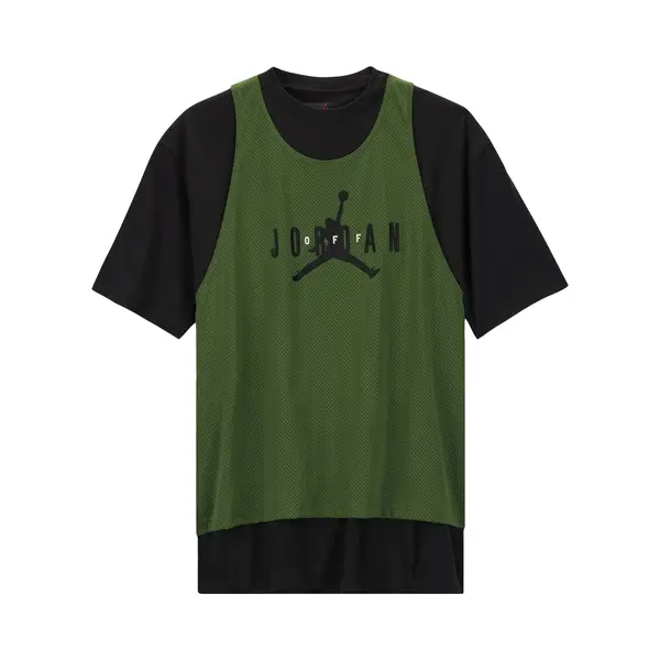JORDAN X Off-white Short-sleeve Top 'forest