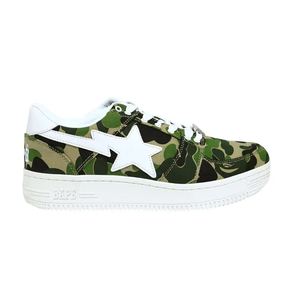 BAPE Bapesta Basket Low 'abc Camo' Sneakers - Green