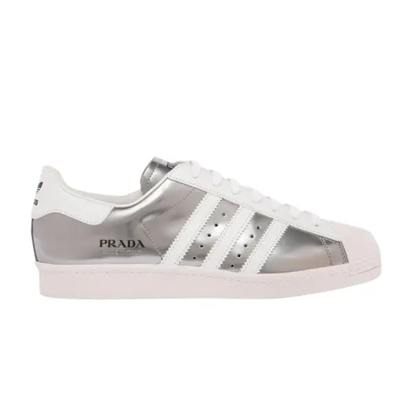 Adidas Prada X Superstar Metallic Sneakers
